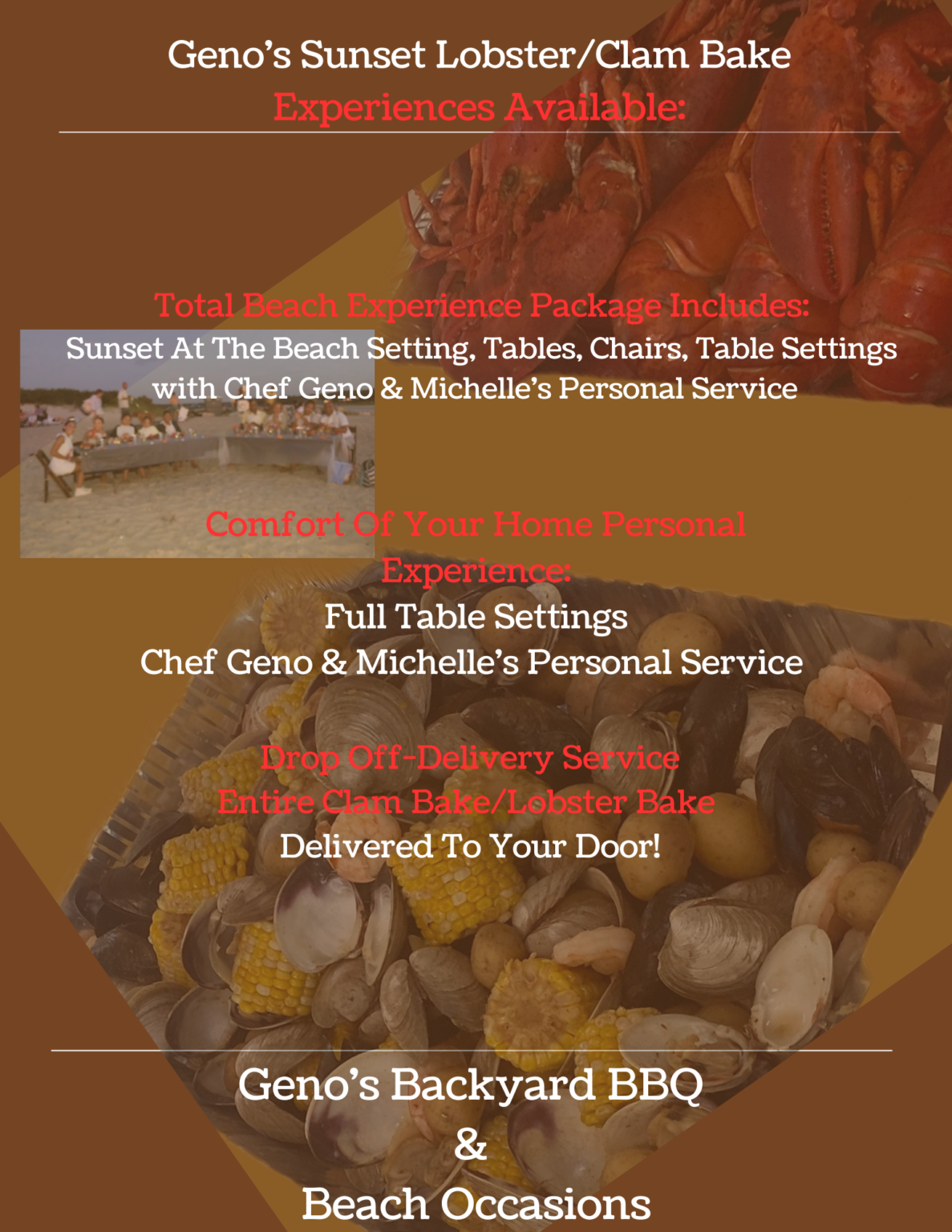 LOBSTER BAKE & SEAFOOD - Geno's BBQ & Catering